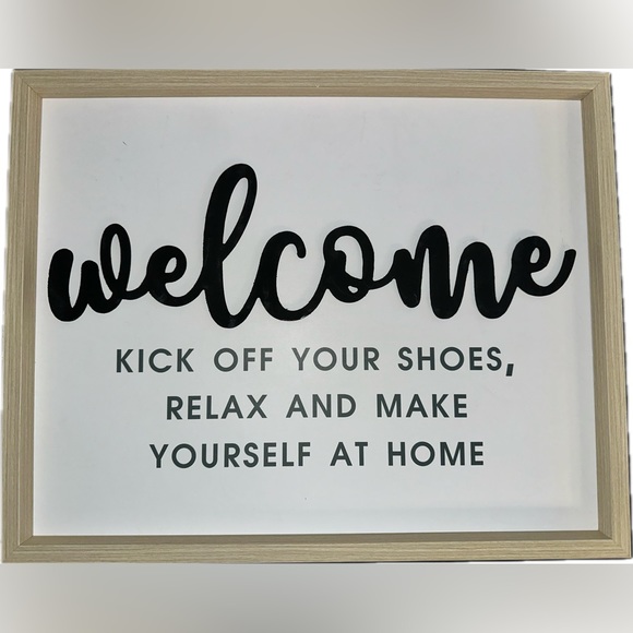 Accents | Rustic Farmhouse Style Welcome Sign 25 In By 165 In | Poshmark